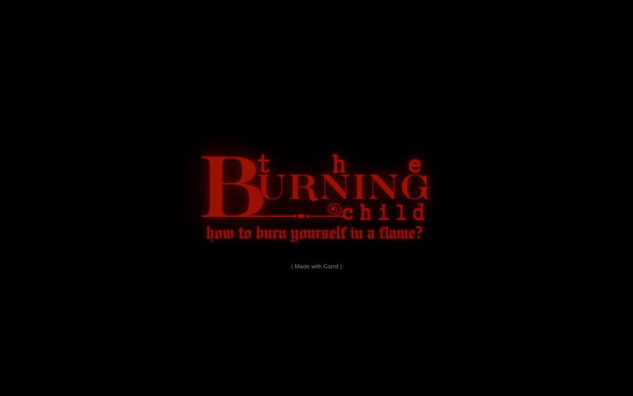 THE BURNING CHILD: Boedjang Karawisthma.